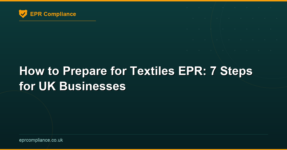 How to Prepare for Textiles EPR: 7 Steps for UK Businesses